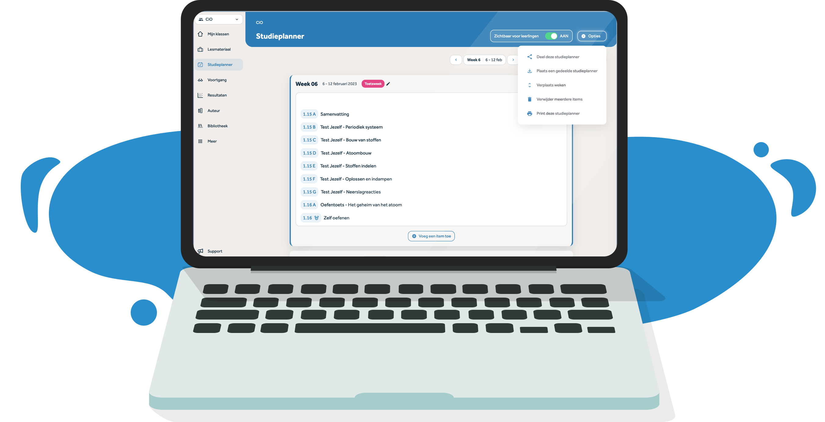 Studieplanner in Learnbeat