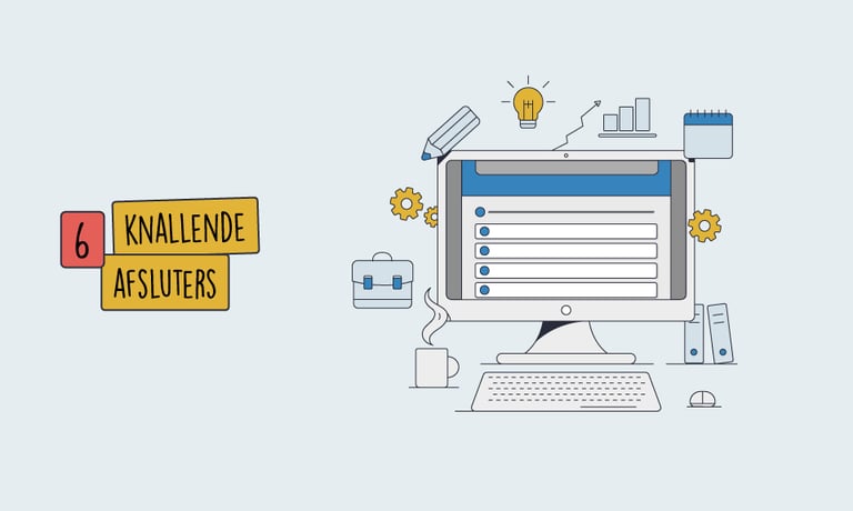 Eindig je online les met deze 6 knallende afsluiters